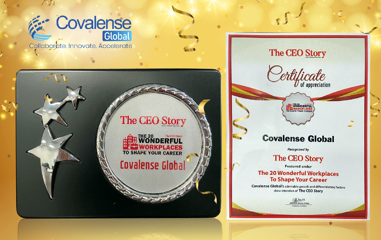 Covalense Global ranked among “ The 20 Wonderful Workplaces to Shape ...